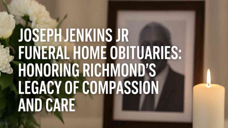 Joseph Jenkins Jr Funeral Home Obituaries: Honoring Richmond's Legacy ...